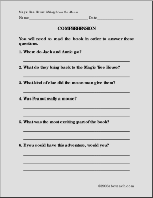 Midnight on the Moon (primary/elementary) Book I abcteach.com