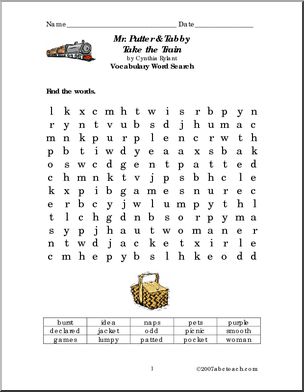 Book: Mr. Putter and Tabby Take the Train (primary/elem) – Abcteach