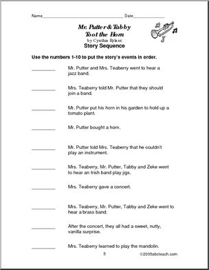 Book: Mr. Putter and Tabby Toot the Horn (primary) | Abcteach