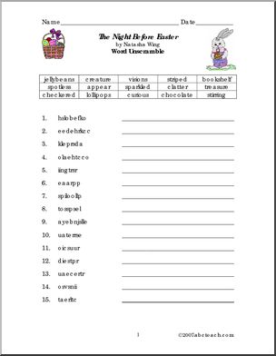 The Night Before Easter (primary) Book I abcteach.com