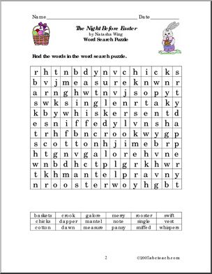 The Night Before Easter (primary) Book I abcteach.com