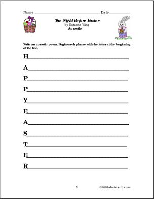 The Night Before Easter (primary) Book I abcteach.com