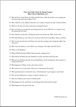 Over Sea, Under Stone (upper elem/middle) Book – Abcteach