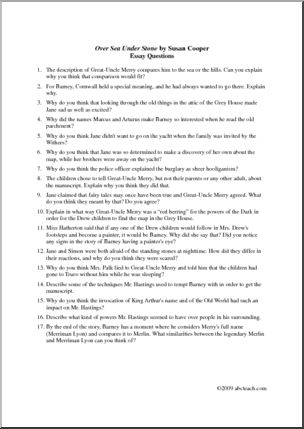 Over Sea, Under Stone (upper elem/middle) Book – Abcteach