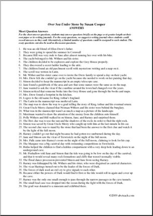 Over Sea, Under Stone (upper elem/middle) Book – Abcteach