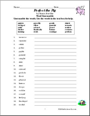 Perfect the Pig Book – Abcteach