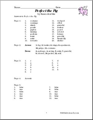 Perfect the Pig Book – Abcteach