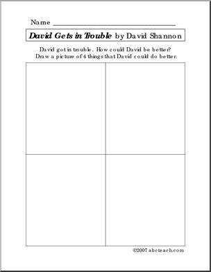 Book: David Gets in Trouble (preschool/primary) | Abcteach