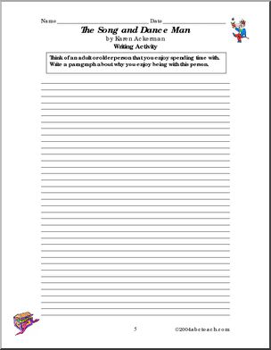 Book: The Song and Dance Man (upper elementary) – Abcteach