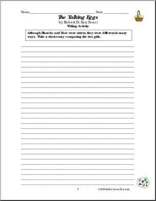 The Talking Eggs (elementary) Book – Abcteach