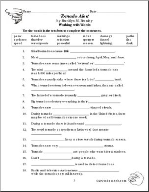 Tornado Alert (elementary) Book – Abcteach