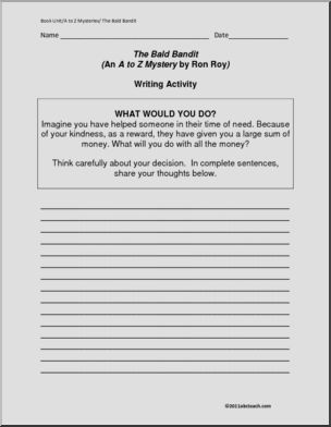 A-Z Mystery; The Bald Bandit (elem/upper elem) Book I abcteach.com