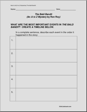 A-Z Mystery; The Bald Bandit (elem/upper elem) Book I abcteach.com