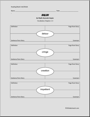 Shiloh (grades 3-5) Book Unit I abcteach.com