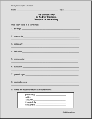 The School Story - Book Units for Kids - Reading and ELA - Books