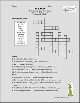 Yeh-Shen (upper elementary) Book I abcteach.com