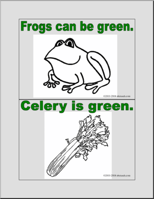 Green Things (Booklet)’ Coloring Pages – Abcteach