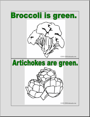 Green Things (Booklet)’ Coloring Pages – Abcteach