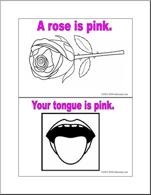 Coloring Pages: Pink Things (Booklet) | Abcteach