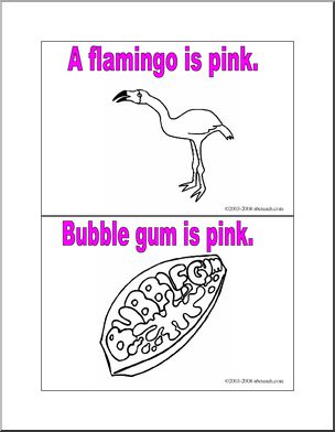 Coloring Pages: Pink Things (Booklet) | Abcteach