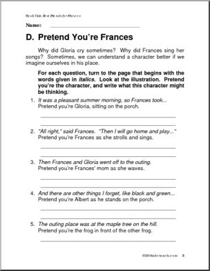 Book: Best Friends for Frances (primary) – Abcteach