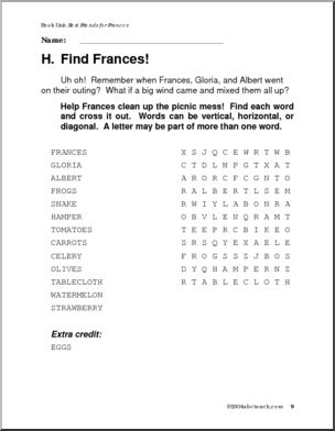 Book: Best Friends for Frances (primary) – Abcteach