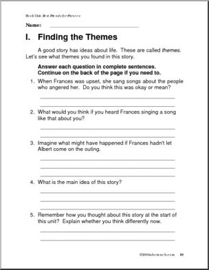 Book: Best Friends for Frances (primary) – Abcteach