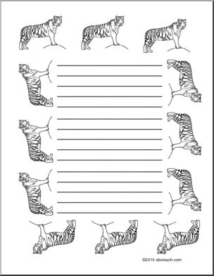 Border Paper: Tigers – Abcteach