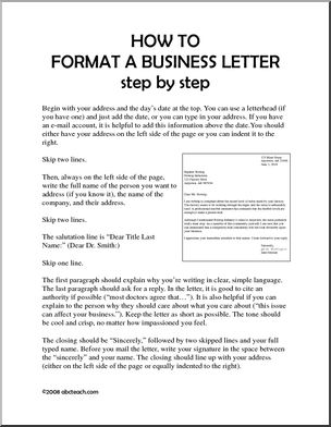 Business Letter “How to” Posters – Abcteach