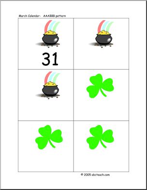 French: Calendrier en piÃ‹ces dÃˆtachÃˆes--mars | Abcteach