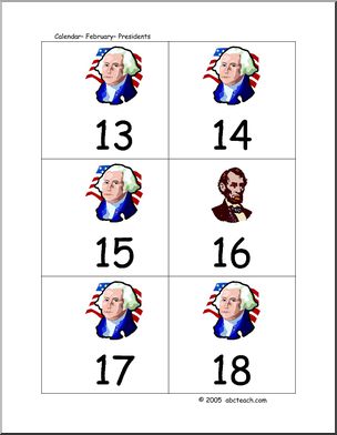 Calendar: February (days) – Abcteach