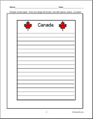 Research and Report: Canada | Abcteach