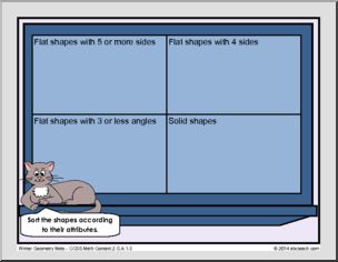 Geometry – Winter Theme (grade 2) Math Mats – Abcteach