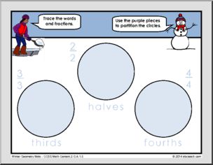 Geometry – Winter Theme (grade 2) Math Mats – Abcteach