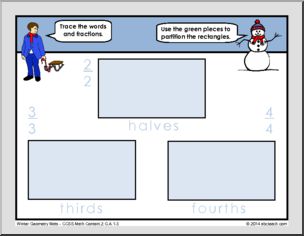Geometry – Winter Theme (grade 2) Math Mats – Abcteach