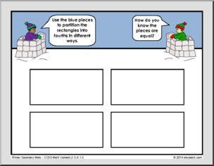 Geometry – Winter Theme (grade 2) Math Mats – Abcteach