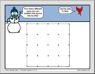 Geometry – Winter Theme (grade 2) Math Mats – Abcteach