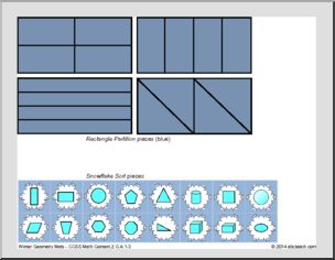 Geometry – Winter Theme (grade 2) Math Mats – Abcteach