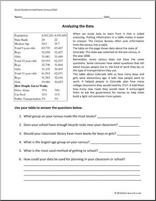 Activity: Take a Classroom Census (elementary) | Abcteach