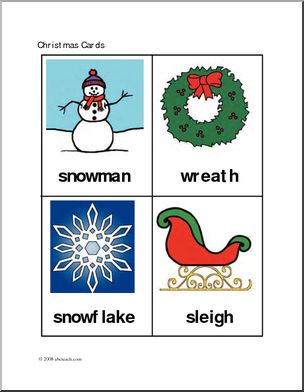 Flashcards: Christmas (color) – Abcteach