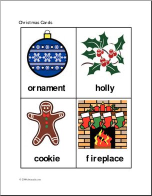 Flashcards: Christmas (color) – Abcteach
