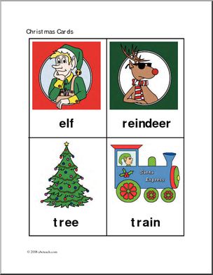 Flashcards: Christmas (color) – Abcteach