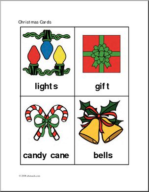 Flashcards: Christmas (color) – Abcteach