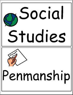 Signs: Classroom Subject (set 1) – Abcteach