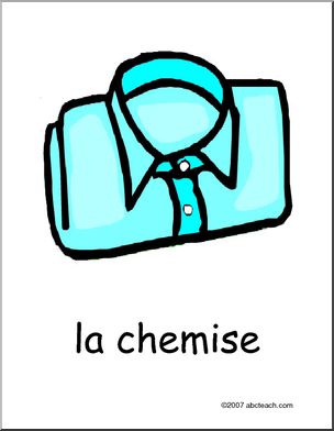 French: Clothing Posters 7-12 – Abcteach