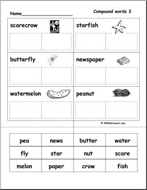 Compound Words 3 I abcteach.com