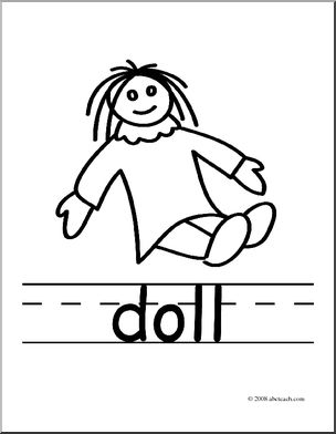 Clip Art: Basic Shapes: Teddy Bear Color – Abcteach