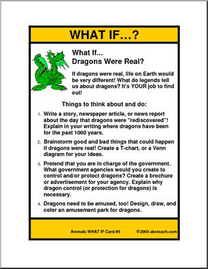 Think and Write: What If...? (animal theme) | Abcteach