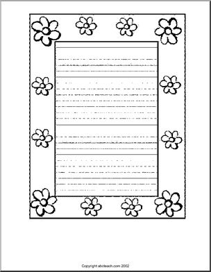 Border Paper: Daisy (elem/upper elem) – Abcteach