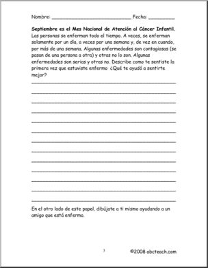 Spanish: Diario para Septiembre (elementaria) – Abcteach